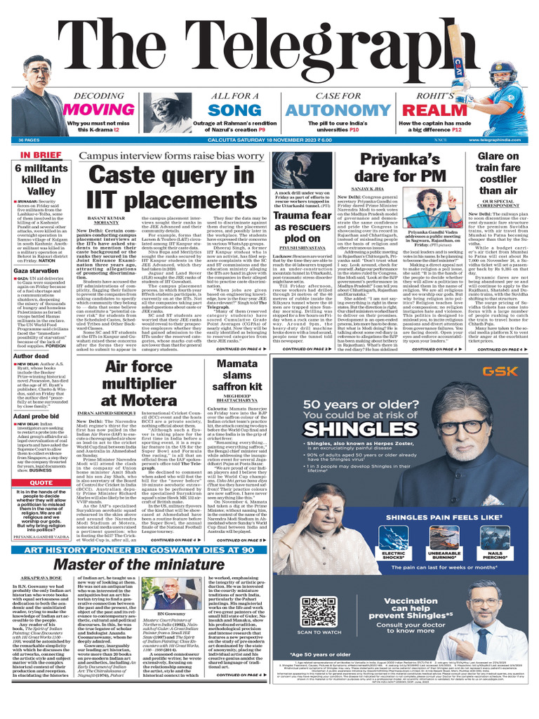 The Telegraph 18 Nov 2023 | PDF