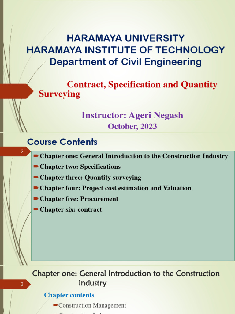 Quantity Surveying For Fourth Year WSEE | PDF | Specification (Technical Standard) | Concrete