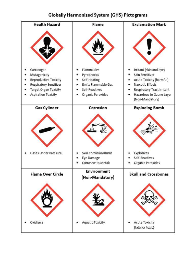 GHS Pictograms | PDF