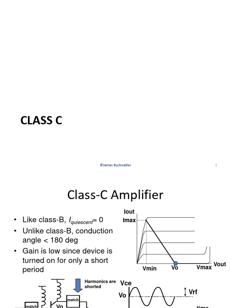 Lecture8 HarmonicPowerAmplifiers | PDF | Amplifier | Electrical Engineering