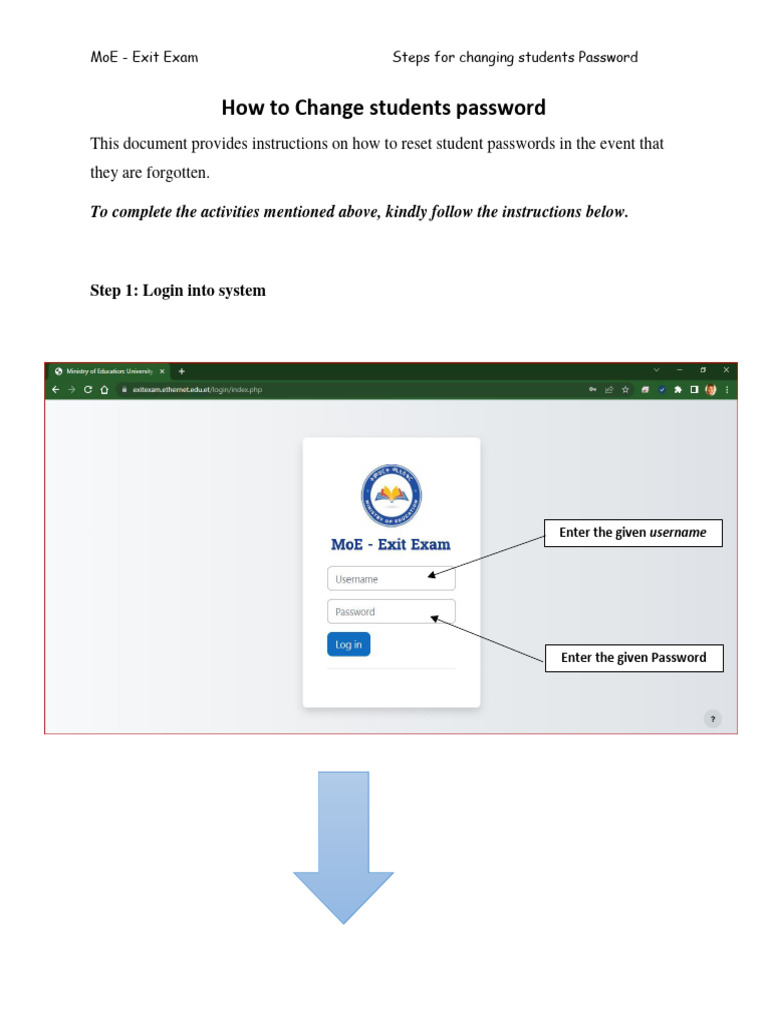 How To Change Students Password | PDF | Password | User (Computing)