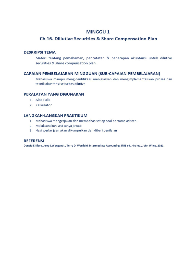 Modul Inter Acc 2 Semester Gasal 2023-2024 | PDF