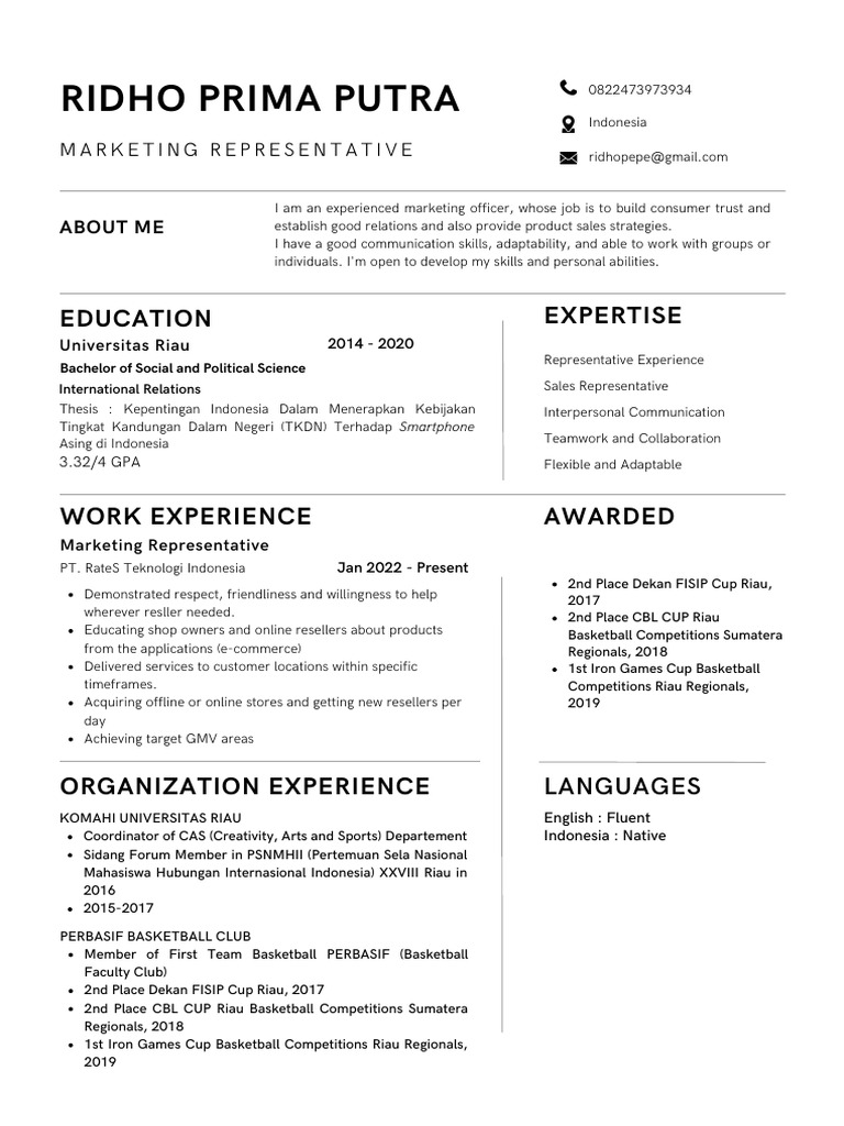 CV Ridho Prima Putra Ats | PDF | Business Process | Business Economics