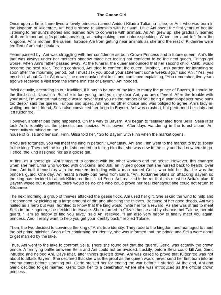 The Goose Girl | PDF