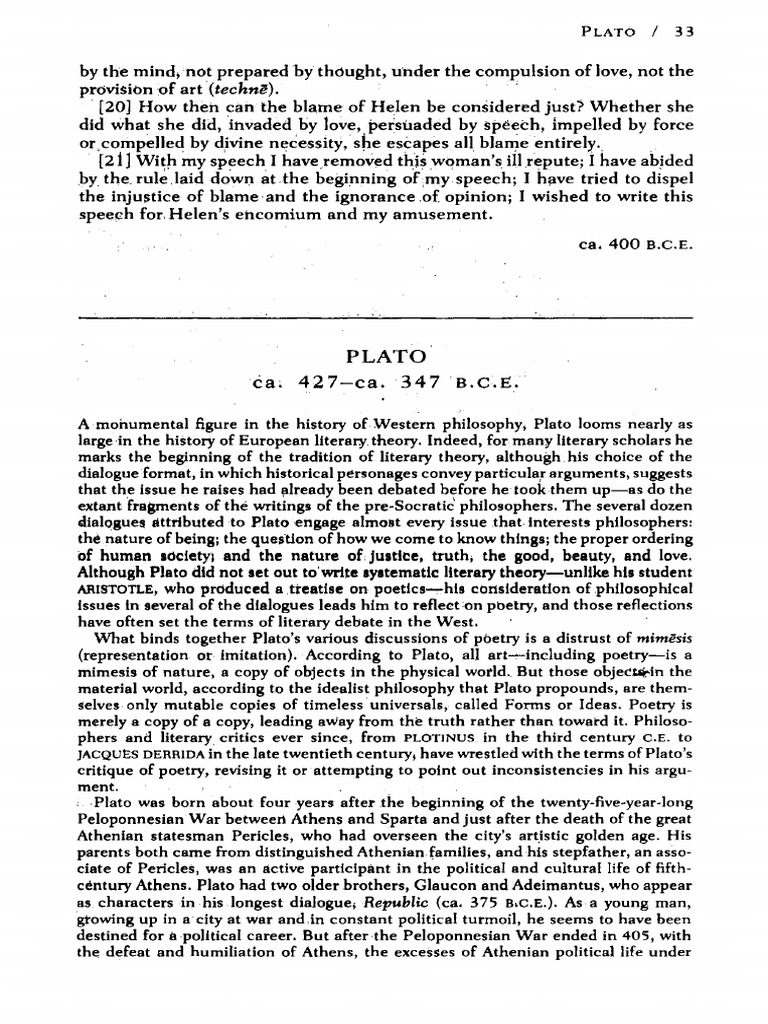 Plato - Ion and The Republic Excerpts | PDF | Plato | Socrates