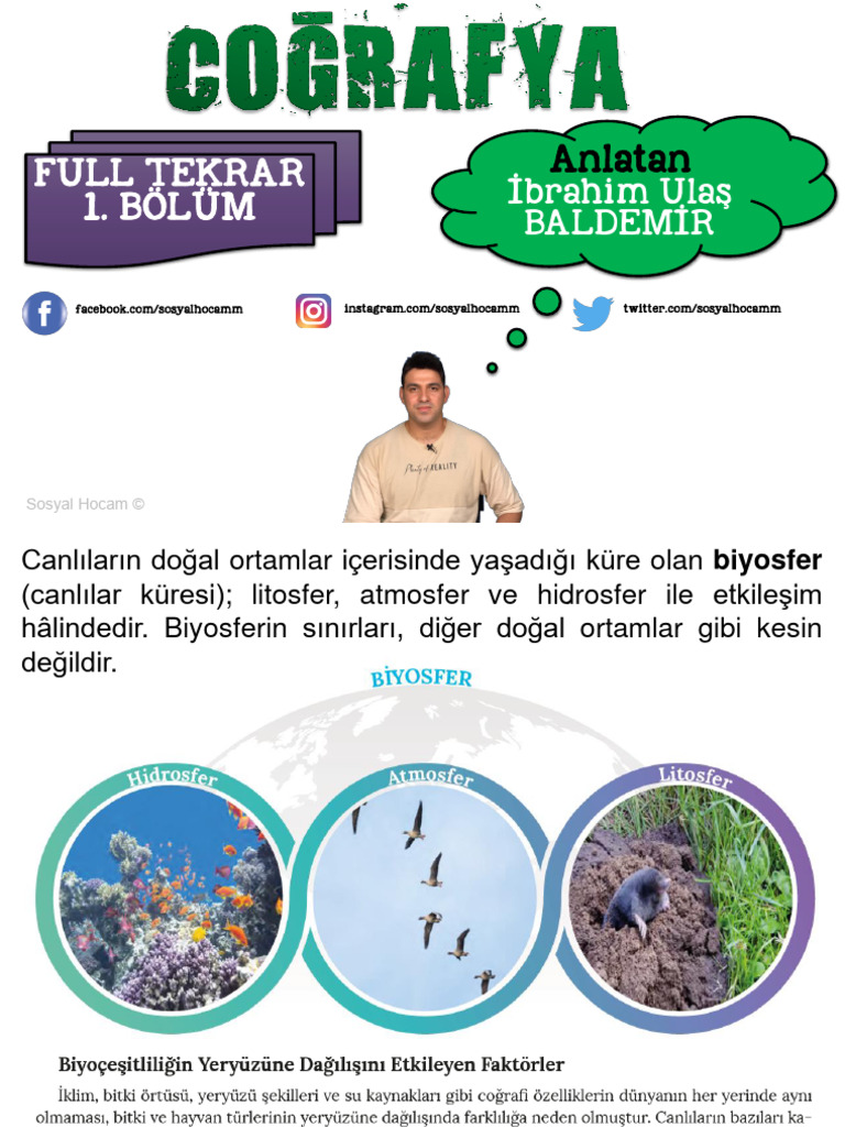 Ayt Cografya Ders Notlari | PDF
