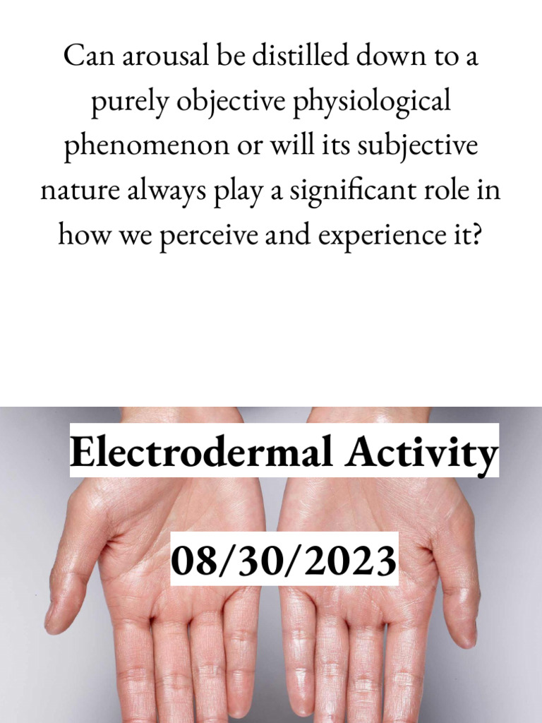 Lecture Electrodermal Activity Pdf Neuroscience Cognitive Science