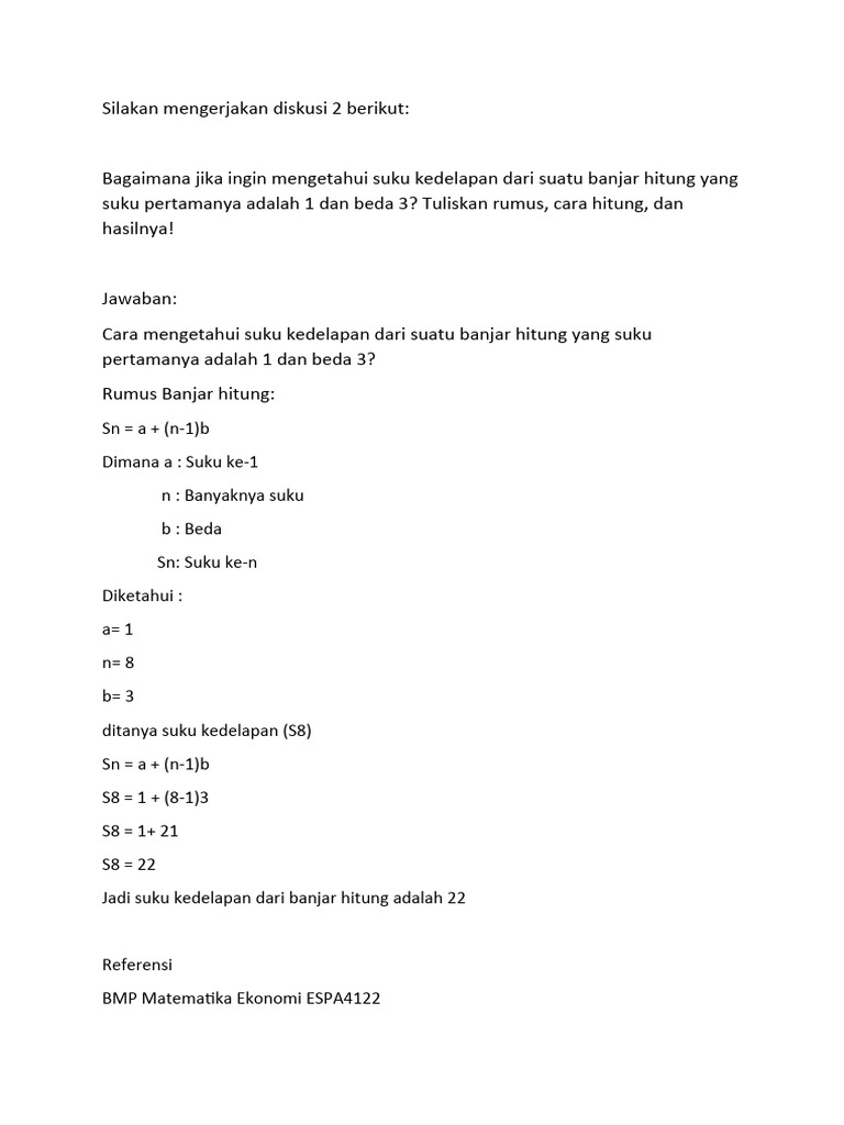 Diskusi MTK Sesi 2 | PDF