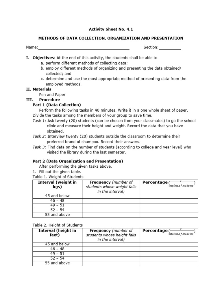 Data Management Activity | PDF | Interval (Music)