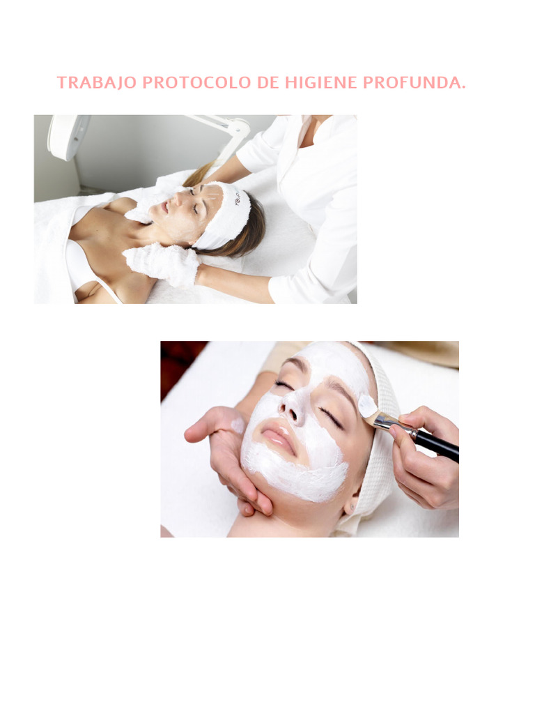 Trabajo Protocolo Higiene Facial | Descargar gratis PDF | Piel