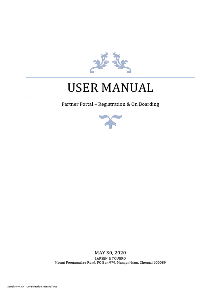 Partner Portal Registration Guide Pdf Safety Login