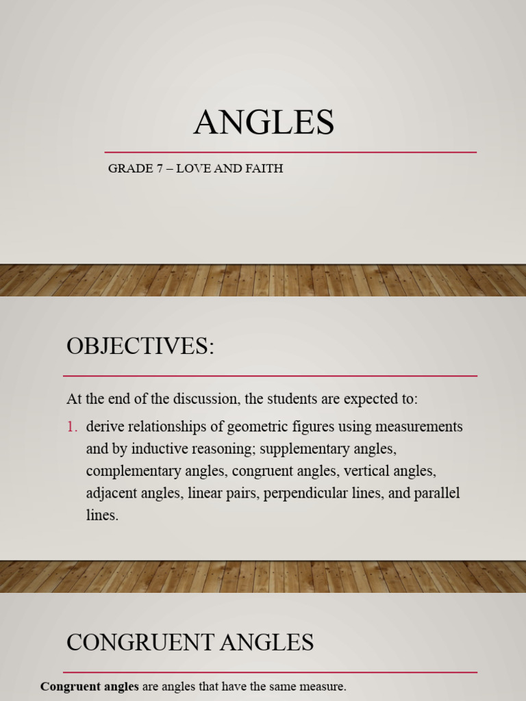 Angles: Grade 7 - Love and Faith | PDF