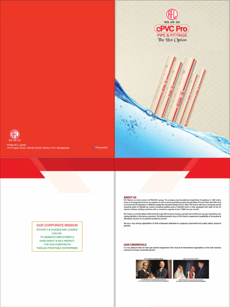 RFL CPVC Pro Pipe & Fittings | PDF