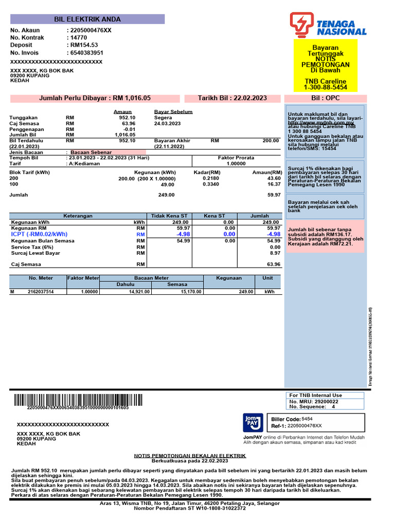 Bil API Tertunggak | PDF