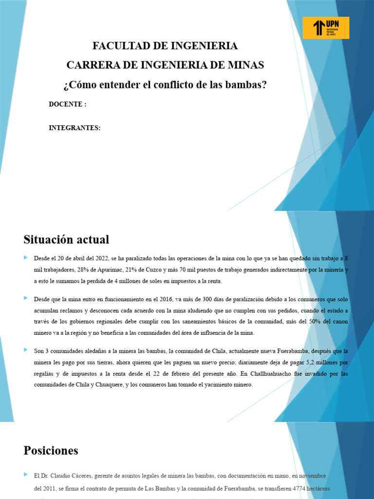 Las Bambas | PDF | Minería