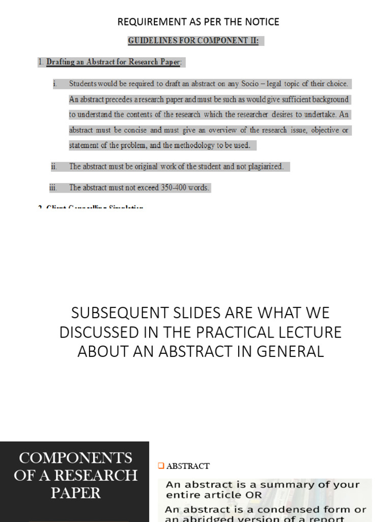 Abstract Component | PDF