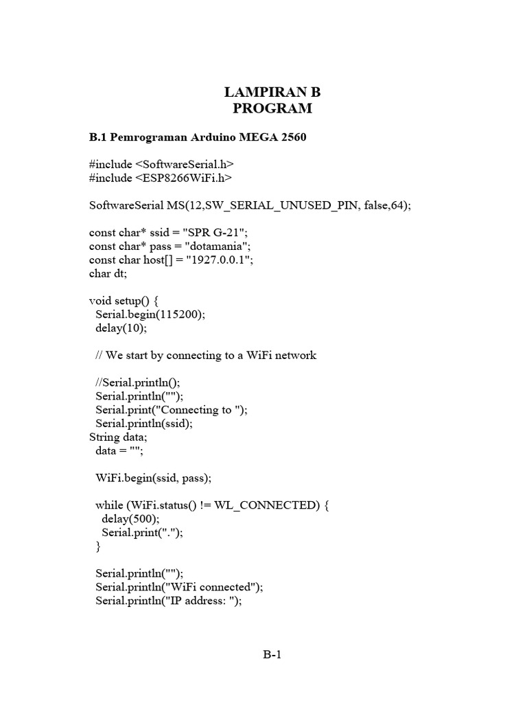Lampiran B Program (B1-B7) | PDF | Internet Architecture | Internet ...