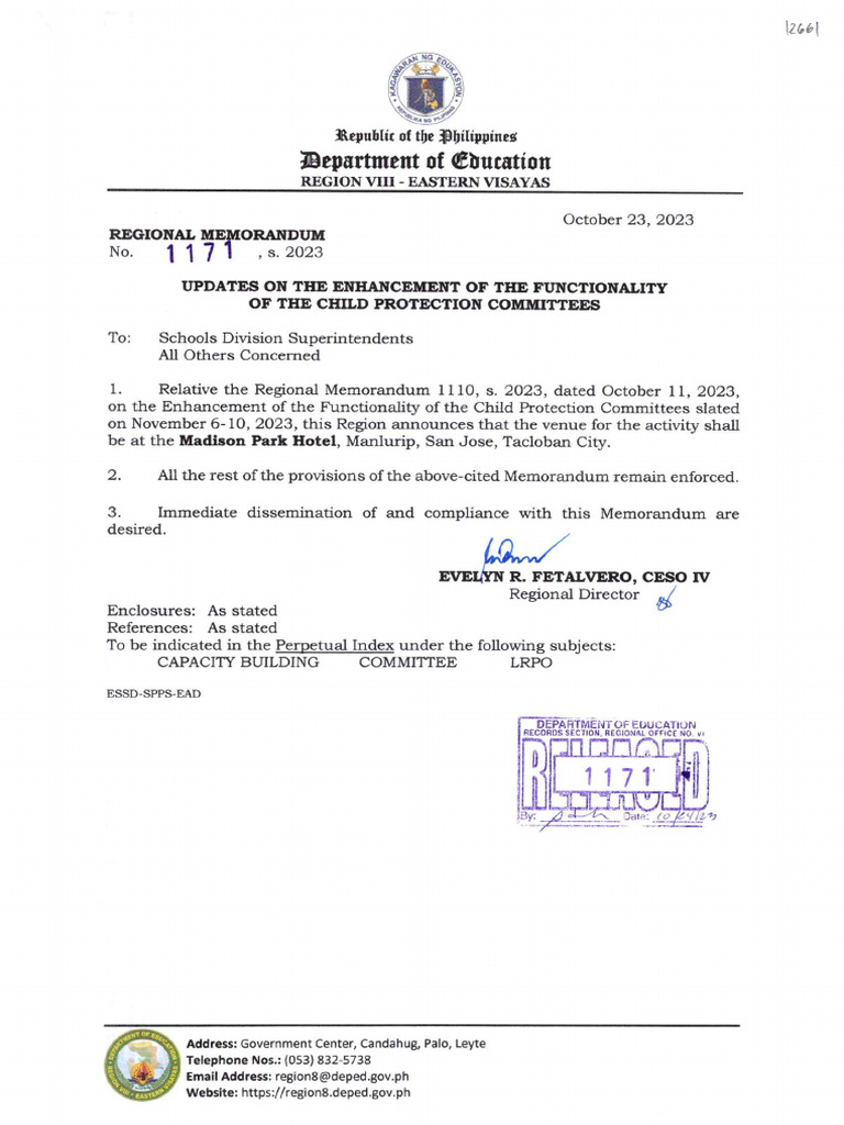 RM 1171 S. 2023 Updates On The Enhancement of The Functionality of The ...