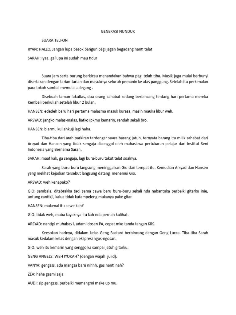 Generasi Nunduk | PDF