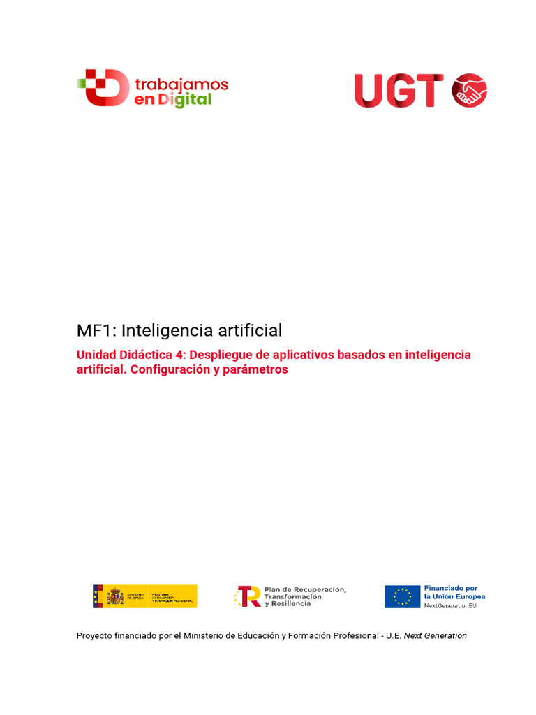 MF1 - UD4 - Despliegue de Aplicativos Basados en Inteligencia Artificial | PDF | Inteligencia ...