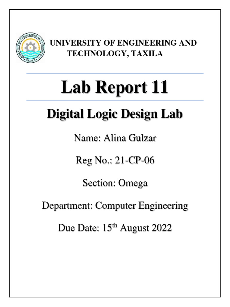 21-CP-6 (Report11) DLD | PDF | Electronics | Digital Technology