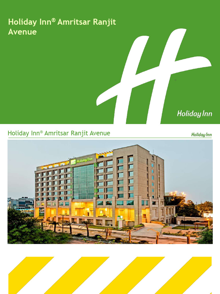 Holiday Inn Amritsar - Presentation | PDF | Restaurants | Food And Drink