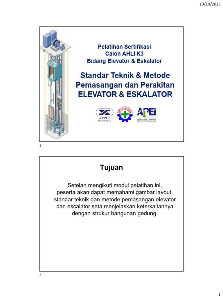 06 Standar Teknik Pengeoperasian Pemeliharaan dan Perawatan Elevator ...