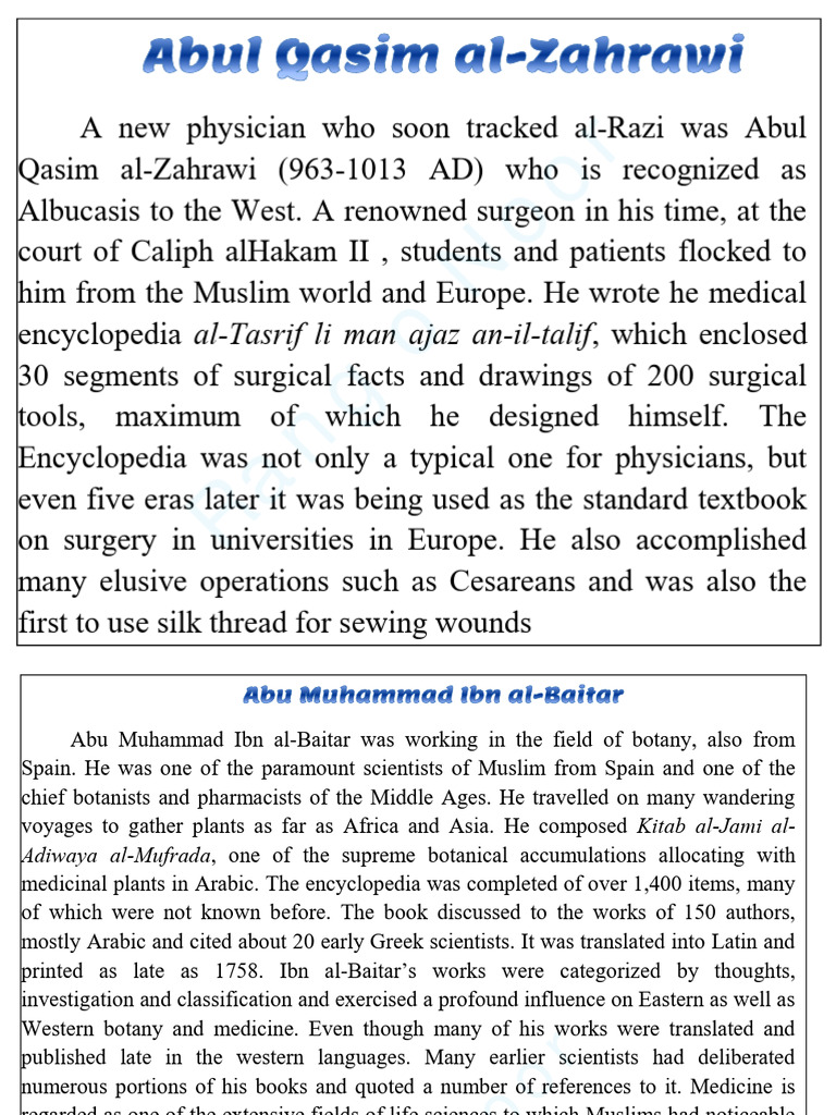 Muslim Contributions to Science | PDF | Trigonometry | Trigonometric ...