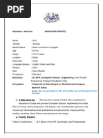 Biodata For Marriage - Muslim Format | PDF | Islamic Branches ...