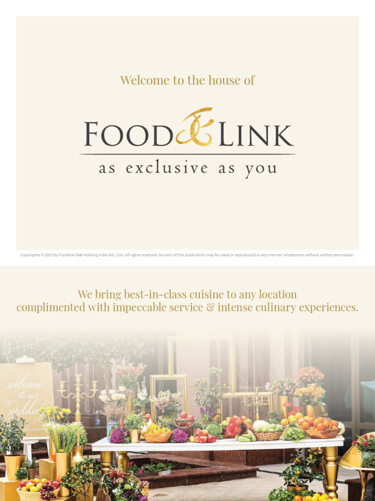 Foodlink Company Profile | PDF | Sustainability | Foodservice