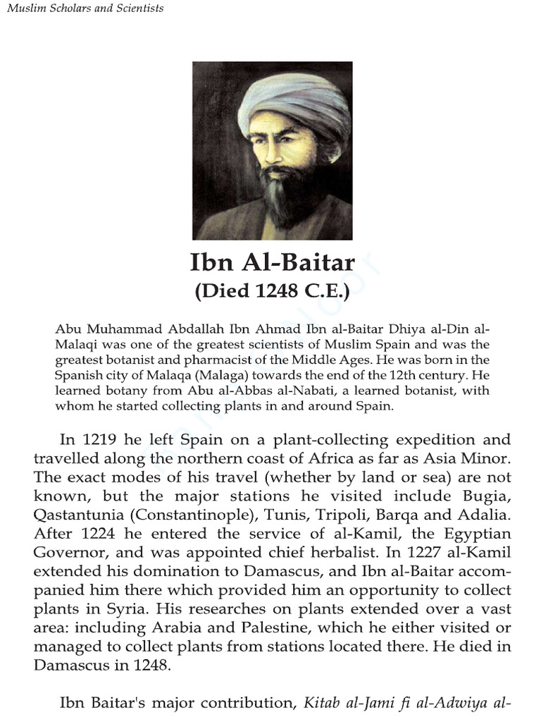 Ibn Al-Baitar | PDF