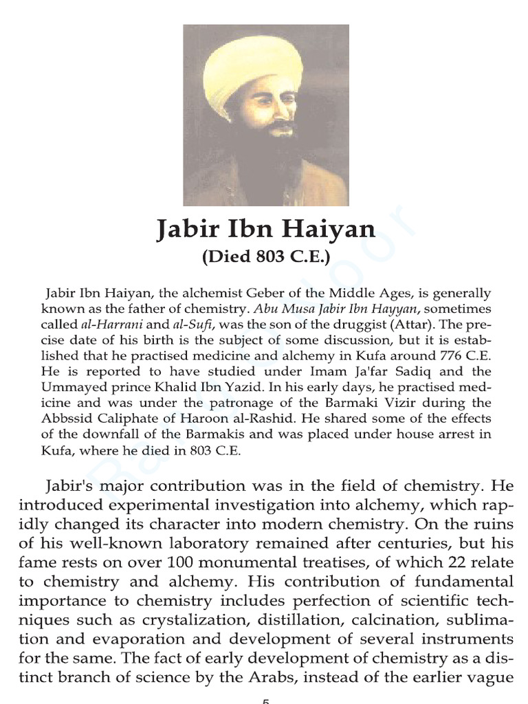 JAbir Ibn Hayan | PDF
