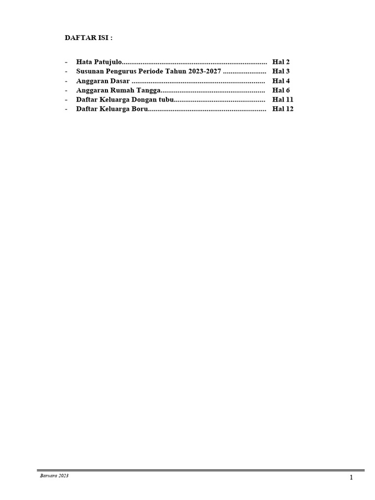 Silsilah Tambunan Baruara 2023 | PDF