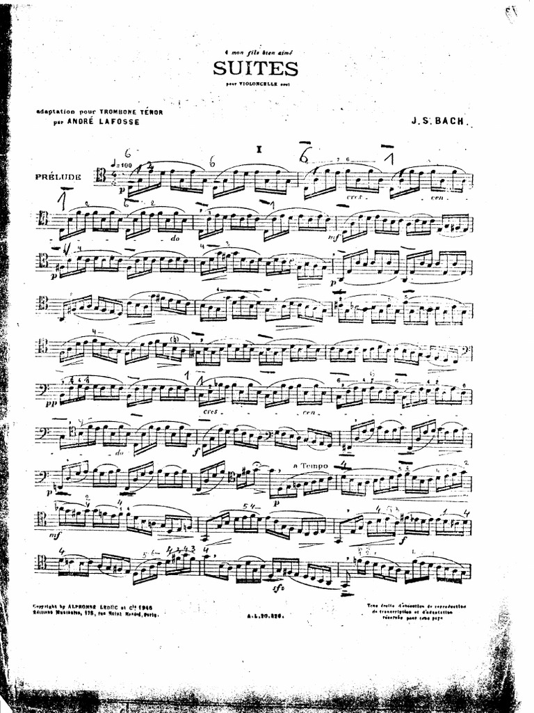 Bach Suity Lafosse | PDF | Baroque