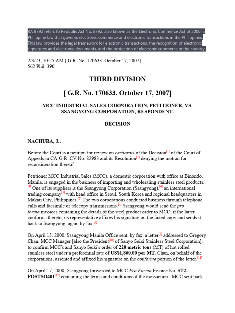 CpE Law Cases | PDF | Fax