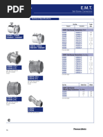 EMT Conduit and Fittings Data Sheet | PDF | Electricity | Electrical ...