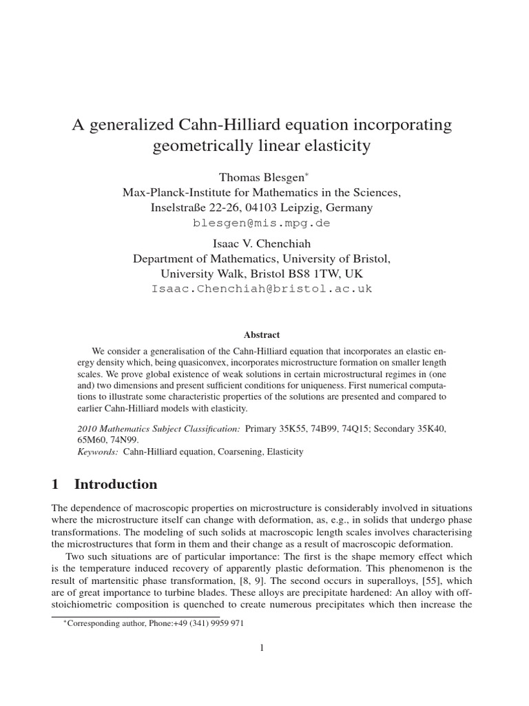 CH With Elasticity | PDF | Finite Element Method | Deformation (Engineering)