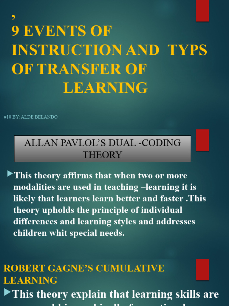 Hierarchy of Learning | PDF | Learning | Attention