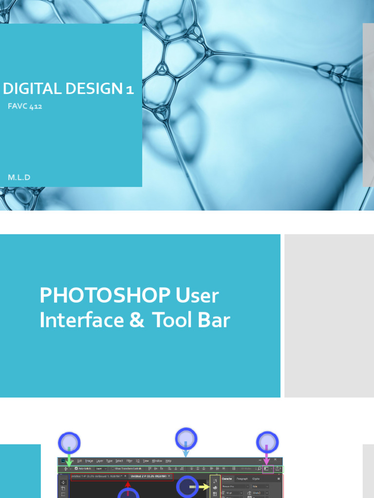 PHOTOSHOP User Interface Tool Bar | PDF