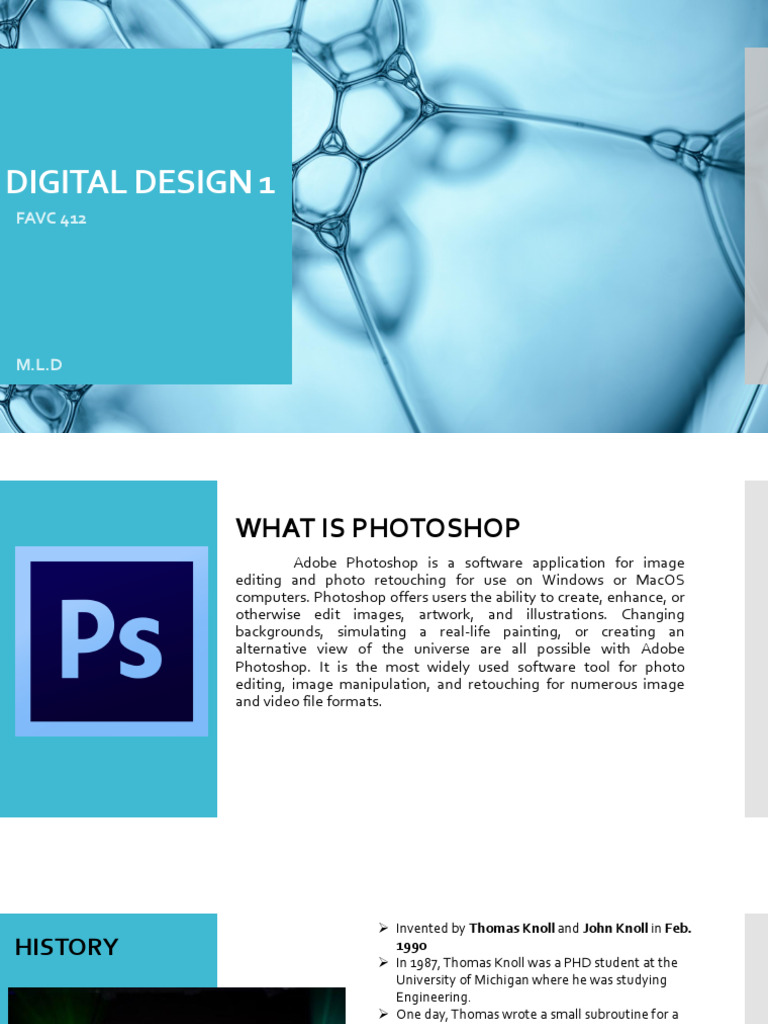 History of Photoshop | PDF | Adobe Photoshop | Adobe Creative Suite