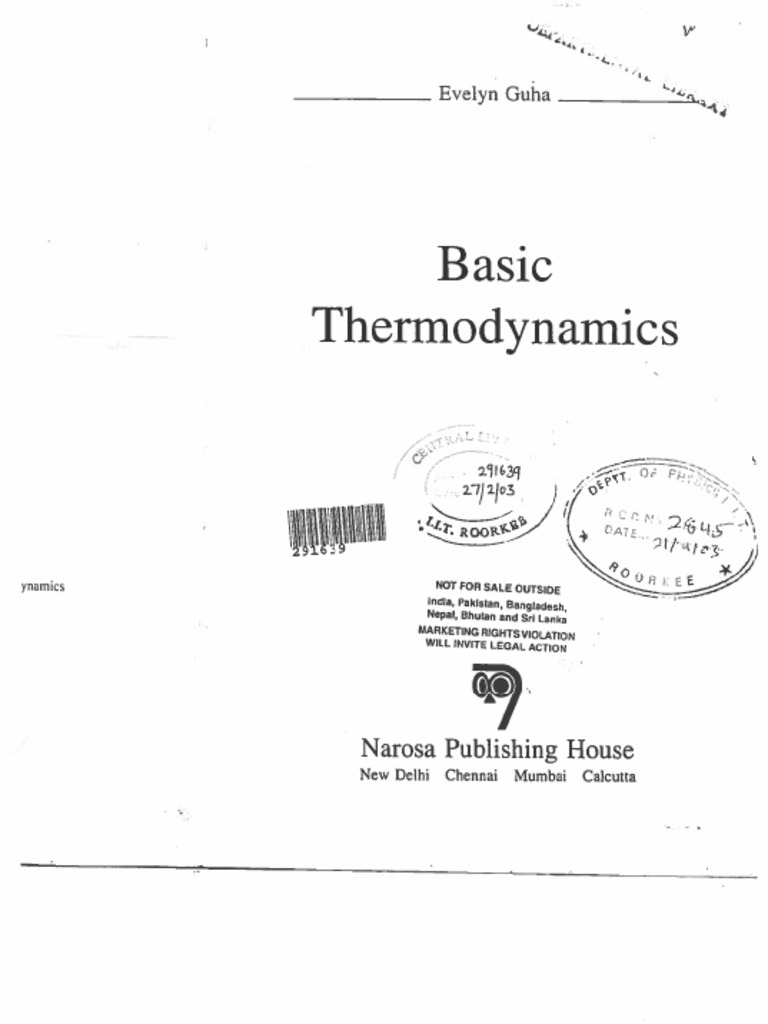 Guha Basic Thermodynamics | PDF