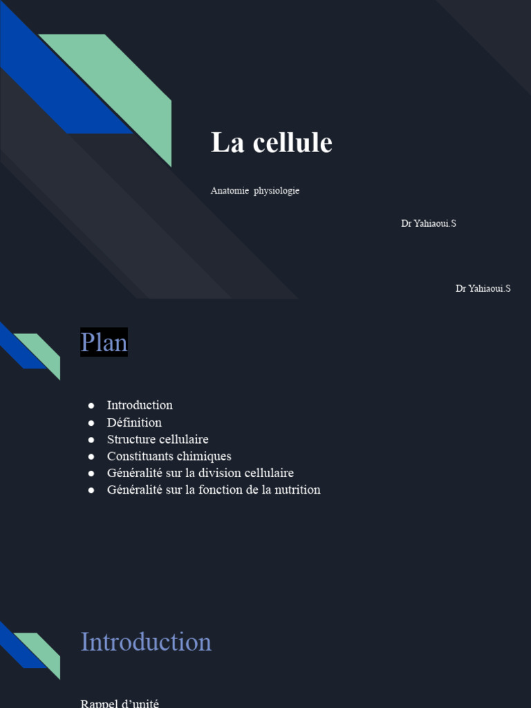 La Cellule | PDF | Cellule (Biologie) | Membrane cellulaire