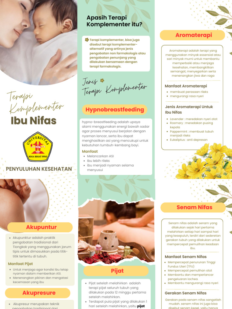 Leaflet Komplementer Nifas | PDF