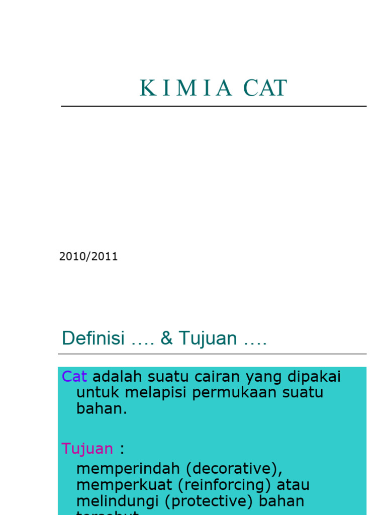 New Pembuatan Cat | PDF