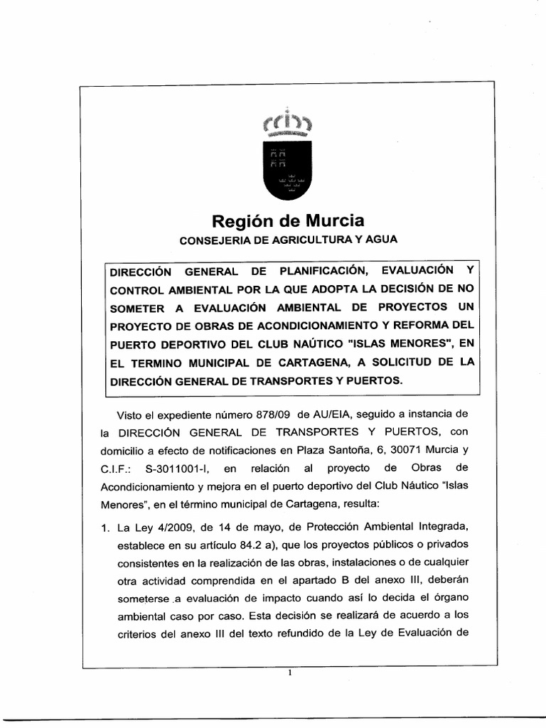 70967-878-09 EIA Direcci - N General de Transportes y Puertos | PDF 70967-878-09 EIA Direcci - N General de Transportes y Puertos | PDF