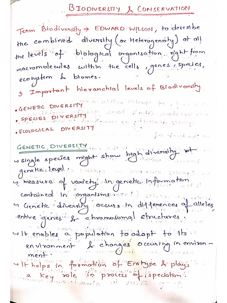 Biodiversity And Conservation Part 1 Pdf