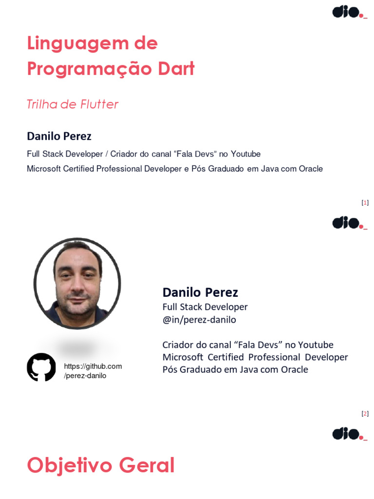 Linguagem de Programação Dart | PDF | Linguagem de programação ...