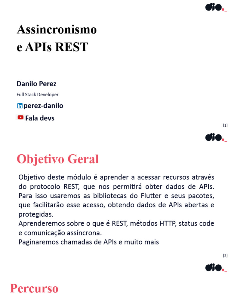 Assincronismo e APIs REST | PDF | Transferência de estado representacional | Engenharia da ...