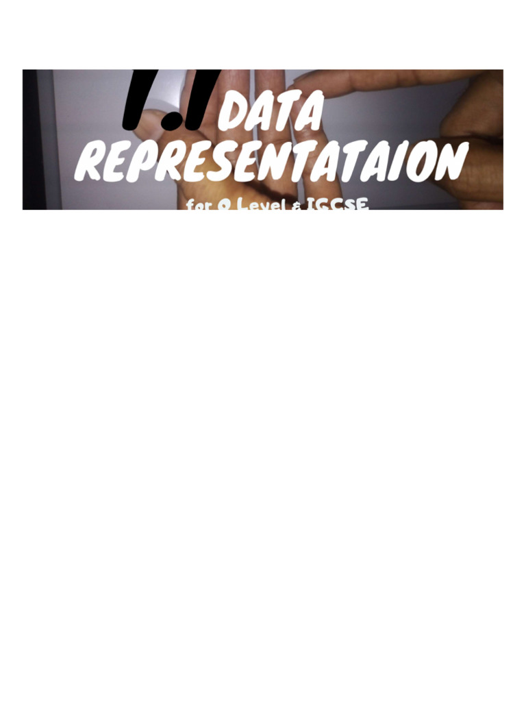 1.1 Data Representation V21 | PDF | Byte | Data Compression