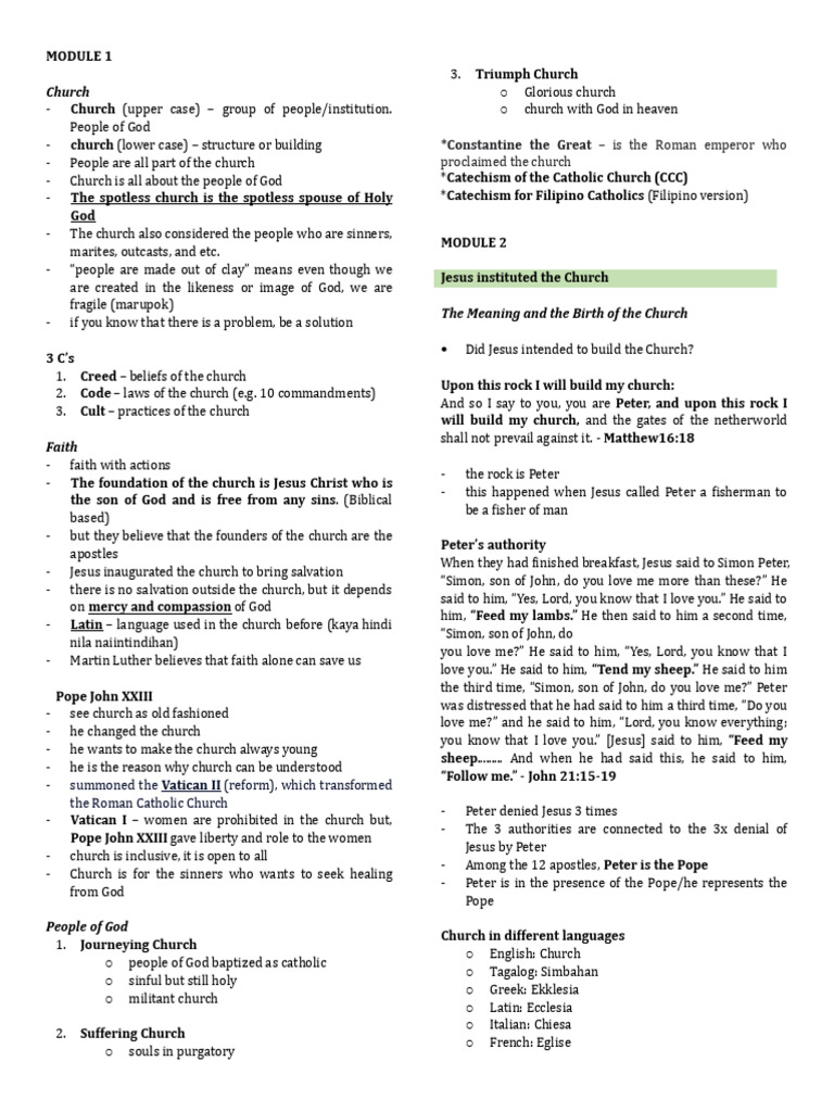 Theo Lecture | PDF | Paul The Apostle | Catholic Church
